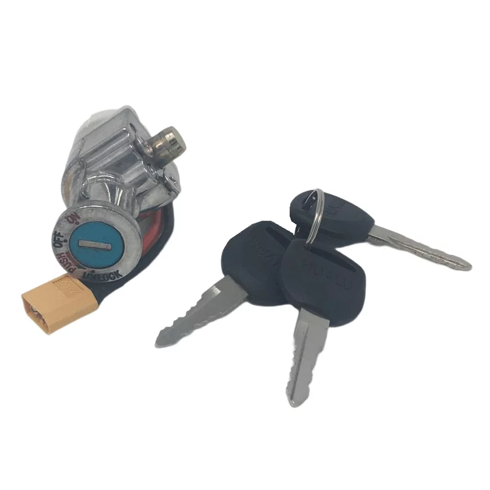 Narrak Electric Bicycle Key Switch Battery Lock Silver Fish Type On Off ...